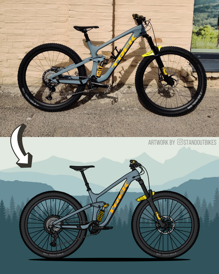 Stand Out Bikes | Personalized Bike Art & Prints | Draw My Bike™