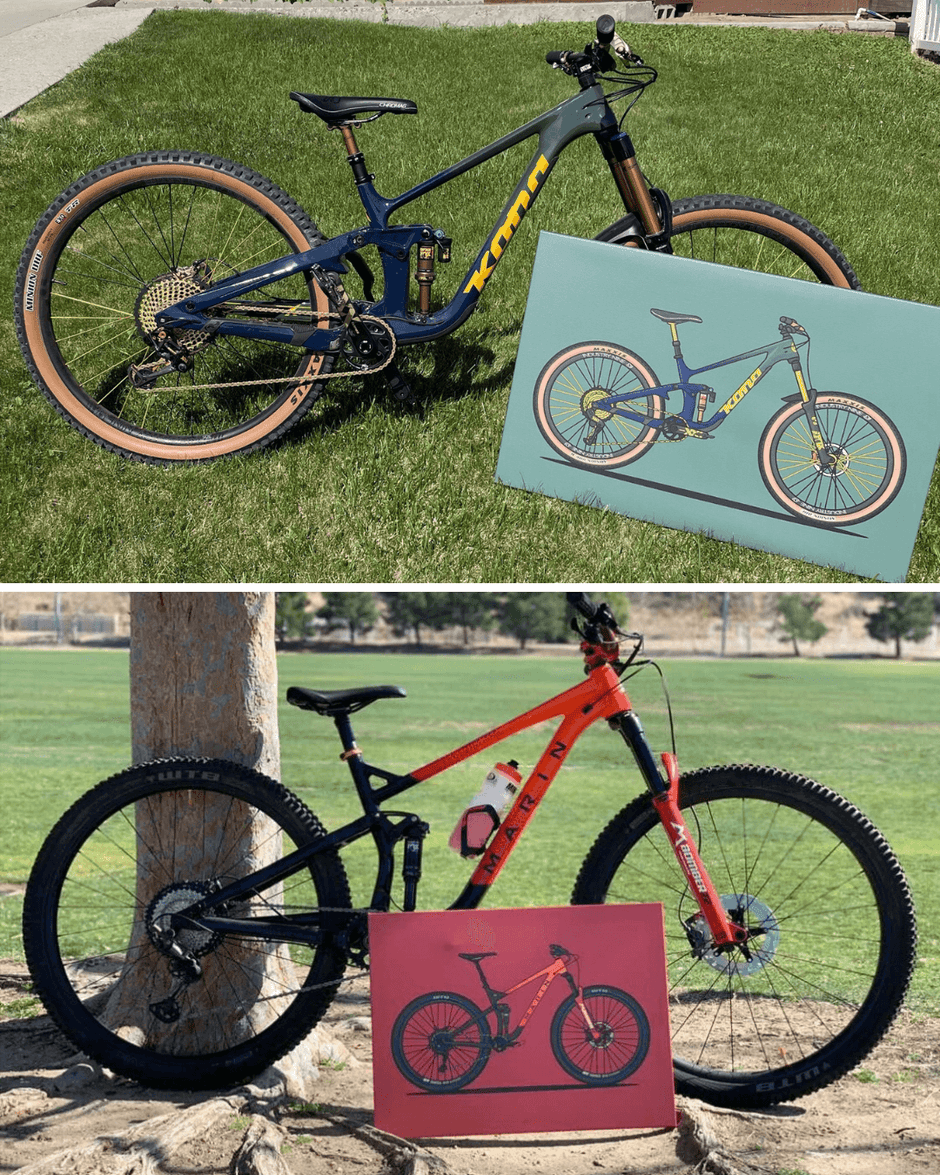 Stand Out Bikes | Personalized Bike Art & Prints | Draw My Bike™