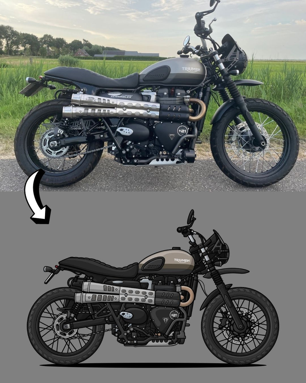 Stand Out Bikes | Personalized Bike Art & Prints | Draw My Bike™